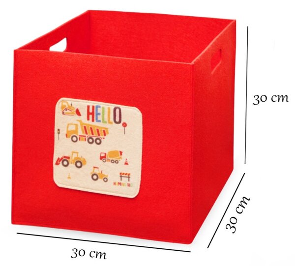 Cos de pasla HMY-6252 Rosu 30x30x33 cm | FAVI.ro