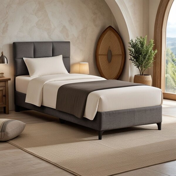 Pat textil Melei, Pako World, Antracit, 90x200 cm | FAVI.ro