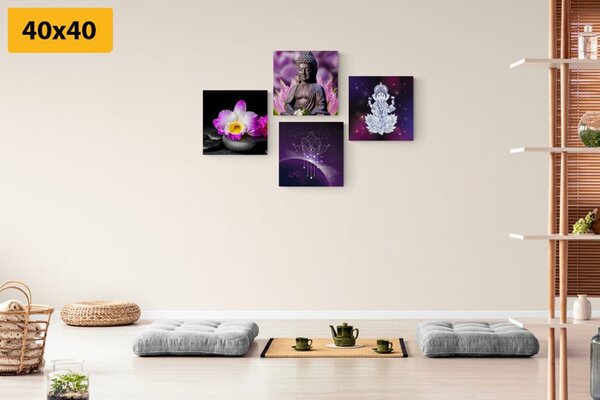 Set tablouri Feng Shui în design mov | FAVI.ro