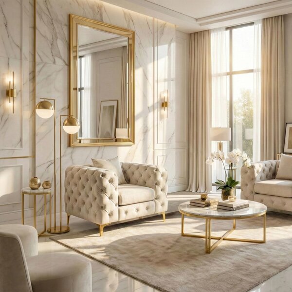 Fotel SORRENTO 1S Kremowy Welurowy | FAVI.ro