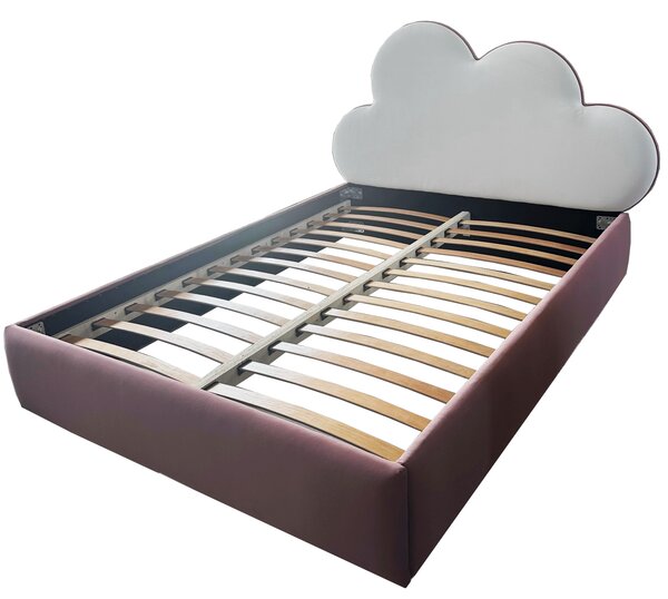Pat tapitat Copii Double Cloud cu somiera fixa sau metalica/rabatabila ...