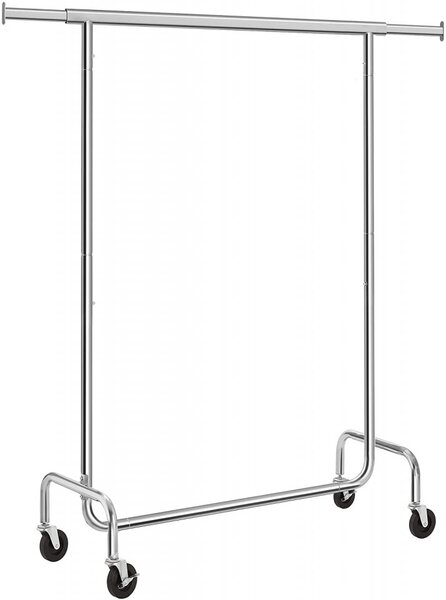 Stand pentru haine Songmics, metal, argintiu, 110-150 x 45 x 160 cm ...