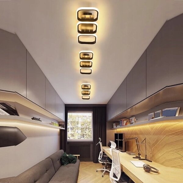 Plafonieră LED 33W/230V, neagră | FAVI.ro