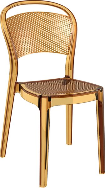 Scaun Bee, amber transparent | FAVI.ro