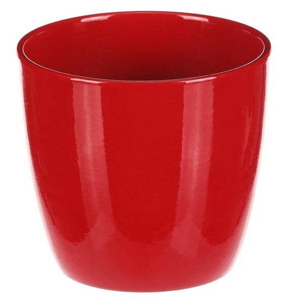 Vase de flori din ceramică Teracotă, diametru 12cm, roșu | FAVI.ro