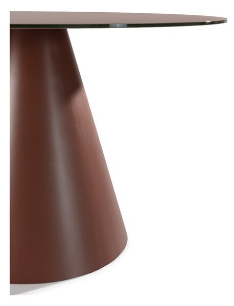 Masă de dining rotundă cu blat din sticlă ø 120 cm Vida – MOME | FAVI.ro