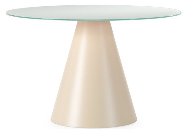 Masă de dining rotundă cu blat din sticlă ø 120 cm Vida – MOME | FAVI.ro