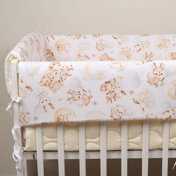 Lenjerie patut Maxi cu aparatori laterale matlasate pentru pat 120x60 ...