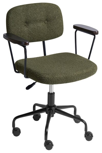 Scaun de birou ALGERITA Boucle Verde închis | FAVI.ro