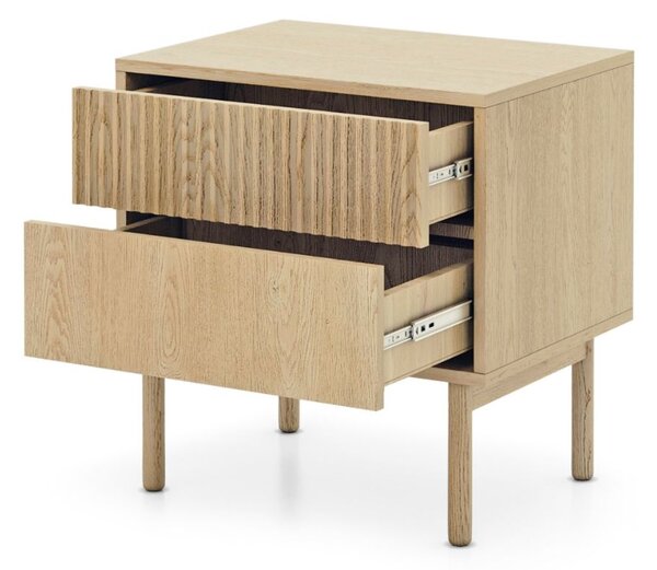 Noptieră cu 2 sertare Tavo, stejar cremona | FAVI.ro