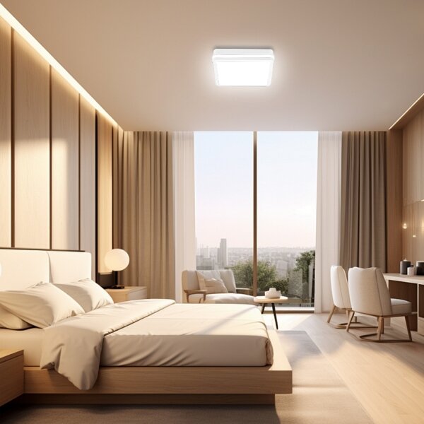 Brilagi - Corp de iluminat exterior BENE LED, 18W/230V, 22x22 cm, alb ...