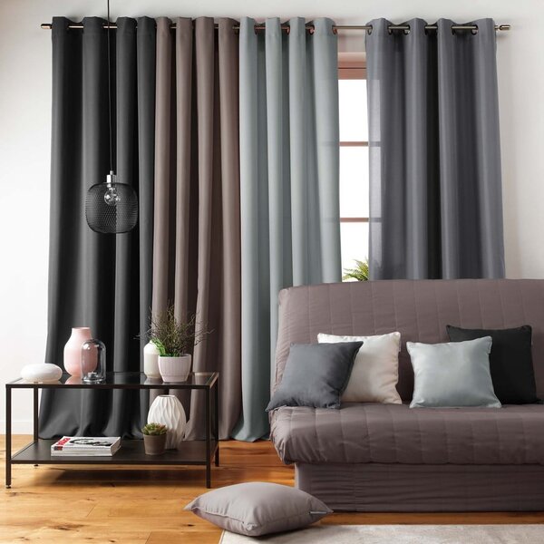 Husă gri închis elastică pentru canapea cu 3 locuri Essentiel – douceur ...