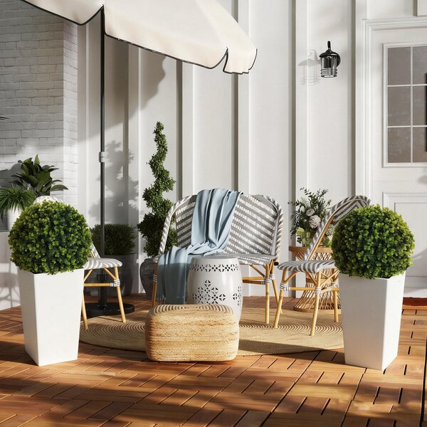 HOMCOM Set 2 bile artificiale eucalipt 65 cm plantă artificială cu ...