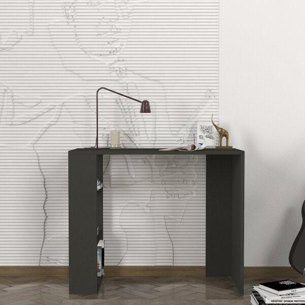 Birou Simplu, Design Modern, UnicUtil, 90 x 40 x 73.8 cm, Gri Antracit ...