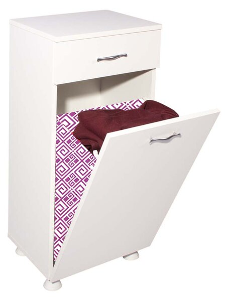 Dulap baie cu cos de rufe, Neri, alb | FAVI.ro