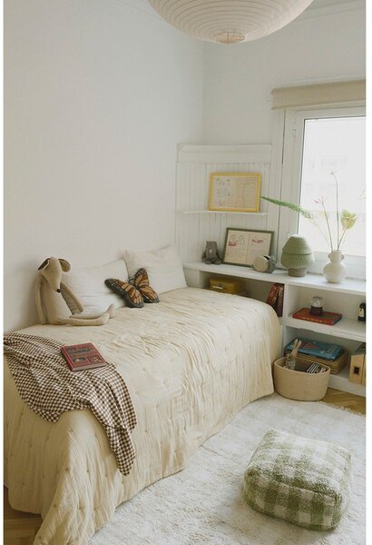 Fotoliu puf pentru copii verde Vichy – Lorena Canals | FAVI.ro