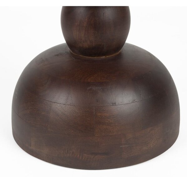 Măsuță auxiliară rotundă din lemn de mango ø 30 cm Izzy – White Label ...