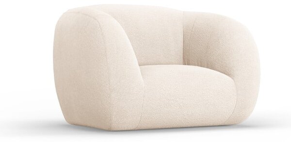 Fotoliu crem cu tapițerie din stofă bouclé Essen – Cosmopolitan Design | FAVI.ro