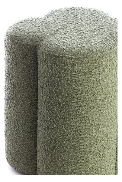 Taburet verde cu tapițerie din stofă bouclé Nalani – Light & Living ...