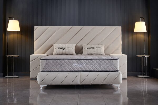 Pat Matrimonial Tapitat Ruby plus noptiere somiera rabatabila si spatiu ...