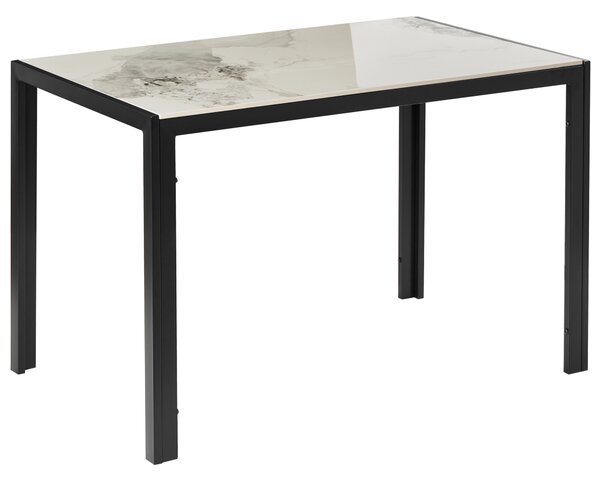 Masă de dining CLARENCE Alb marmură 120 cm 70 cm Ceramică | FAVI.ro