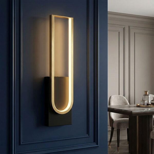 Lampa de perete LED APP1782-W Brush Gold/Black | FAVI.ro