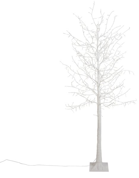Lampă de podea de Crăciun Albă sub formă de Copac 180cm incl. LED cu ...