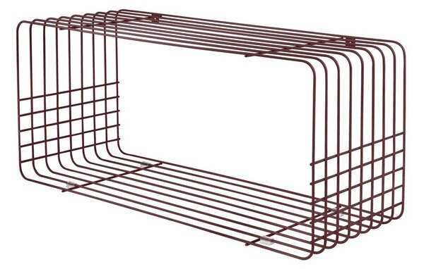 Raft burgundy etajat din metal 70 cm Wire – Mette Ditmer Denmark | FAVI.ro