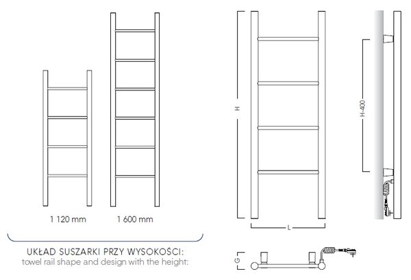 Instal Projekt Primavera încălzitor electric 112x40 cm alb PRVE-40 ...