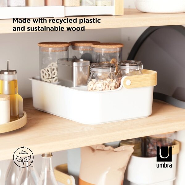 Organizator de baie alb din plastic Bellwood – Umbra | FAVI.ro