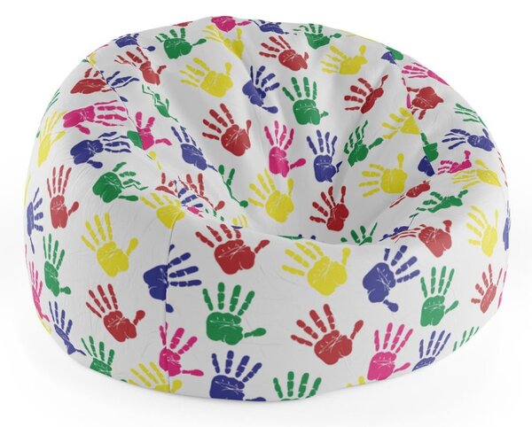 Sac de șezut Cocoon amprente colorate - pentru copii, colorat | FAVI.ro