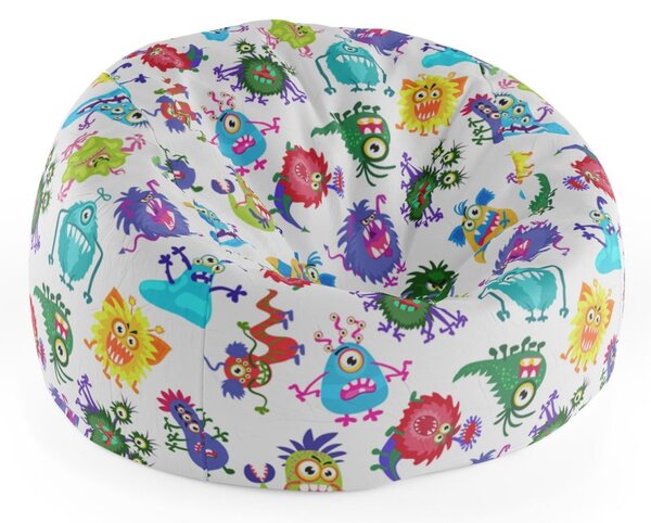 Sac de șezut Cocoon monstruleți colorați, colorat | FAVI.ro