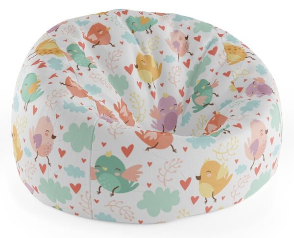 Sac de șezut Cocoon nor cu păsărele, colorat | FAVI.ro