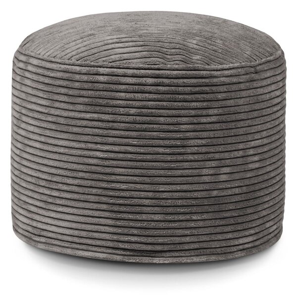 Fotoliu bean bag crem cu tapițerie din catifea reiată Mini – SLOWDOWN ...