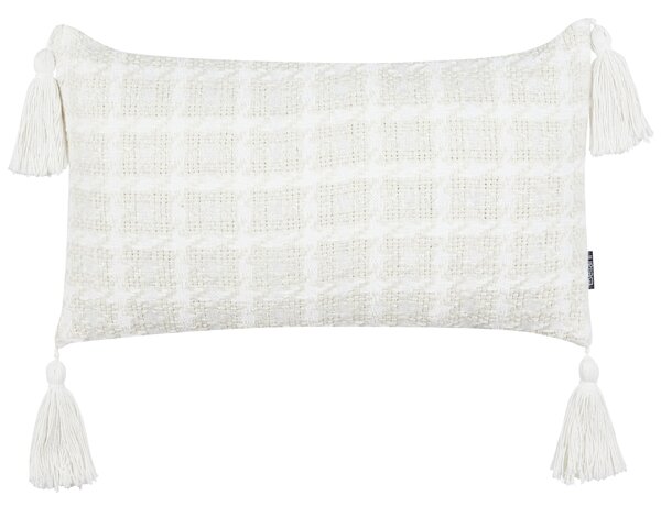 Set de 2 perne decorative DOURIS 30 x 60 cm Bej deschis Carouri | FAVI.ro