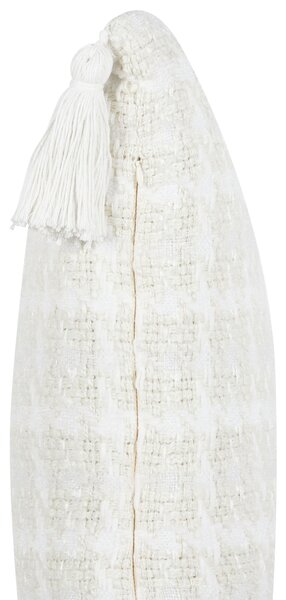 Set de 2 perne decorative DOURIS 30 x 60 cm Bej deschis Carouri | FAVI.ro