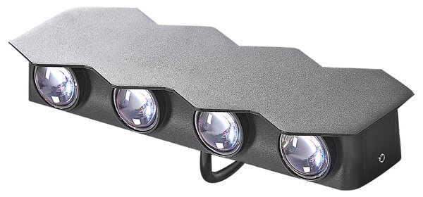 Set de 2 aplice LED pentru exterior WELDON Negru | FAVI.ro